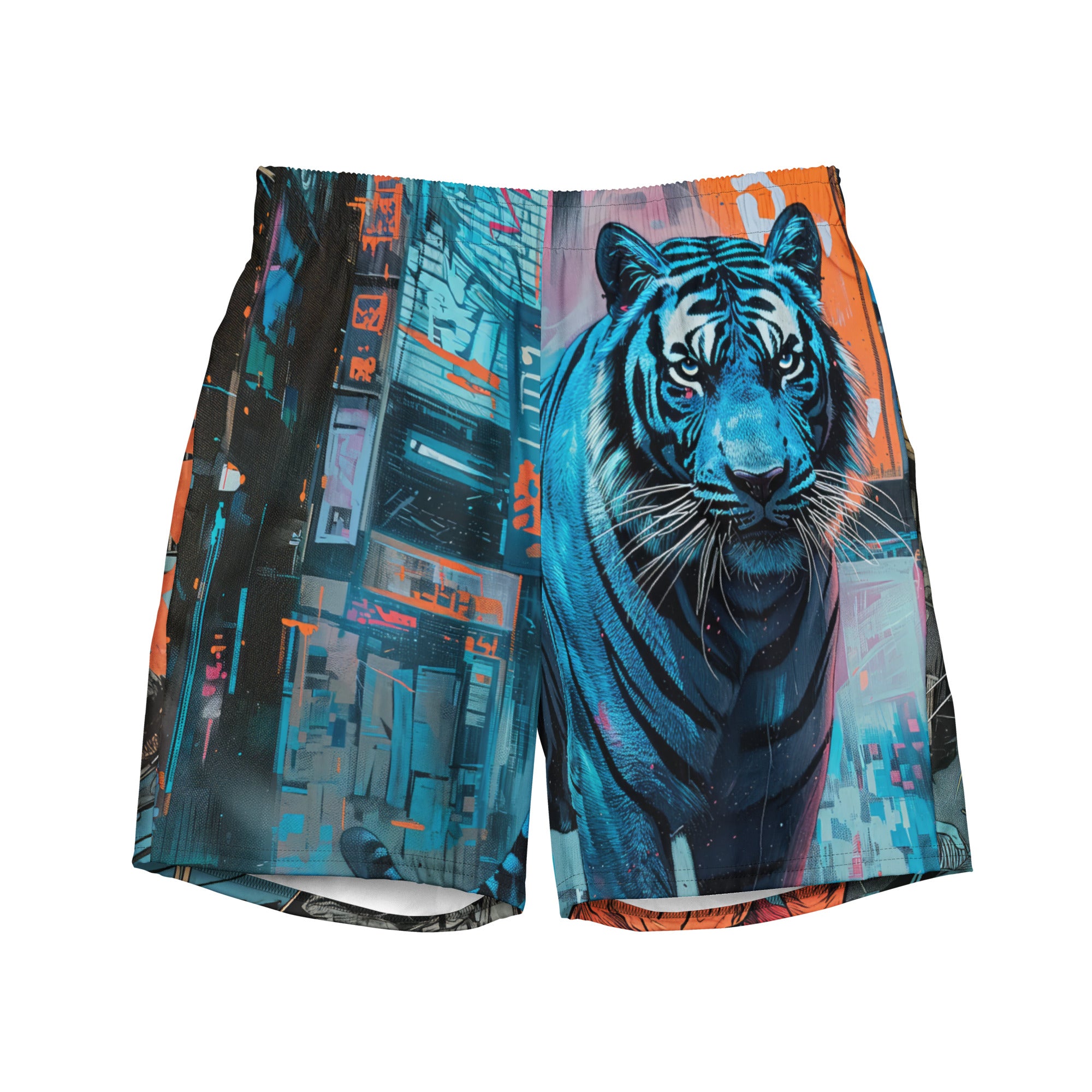 Staring Tiger - Men's swim trunks – Raul's Storytime